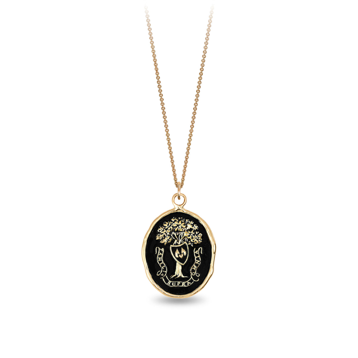 Family Above All 14K Gold Talisman Necklace