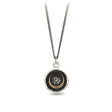 Lotus Flower 14K Gold on Silver Talisman Necklace