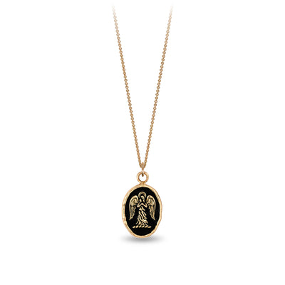 Guardian Angel 14K Gold Talisman Necklace