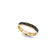 Cor Meum Tuum Est Narrow 14K Gold Textured Band Ring