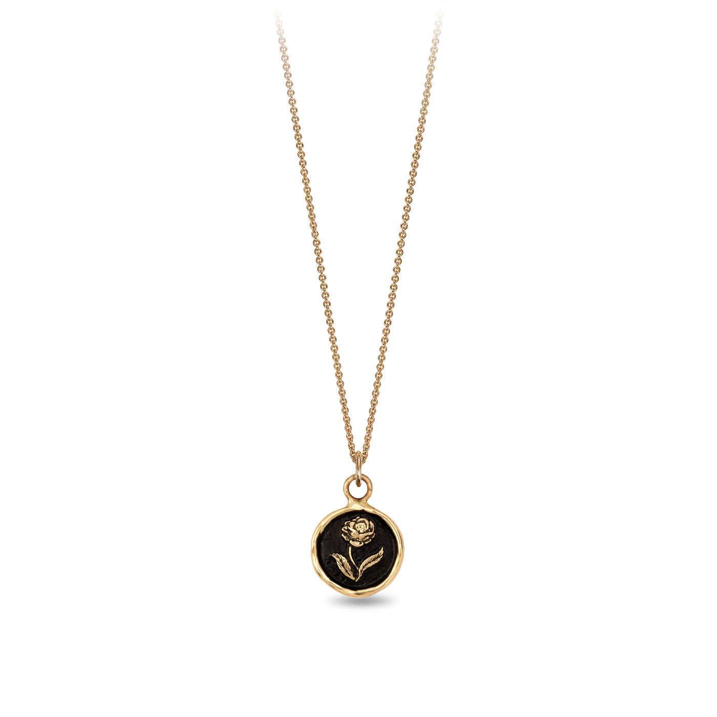 Rose 14K Gold Talisman Necklace