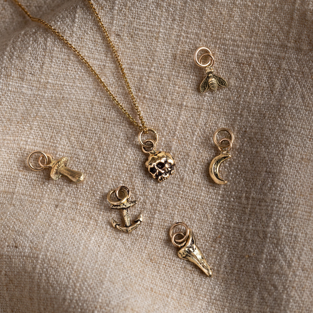 Heart Lock 14K Gold Symbol Charm