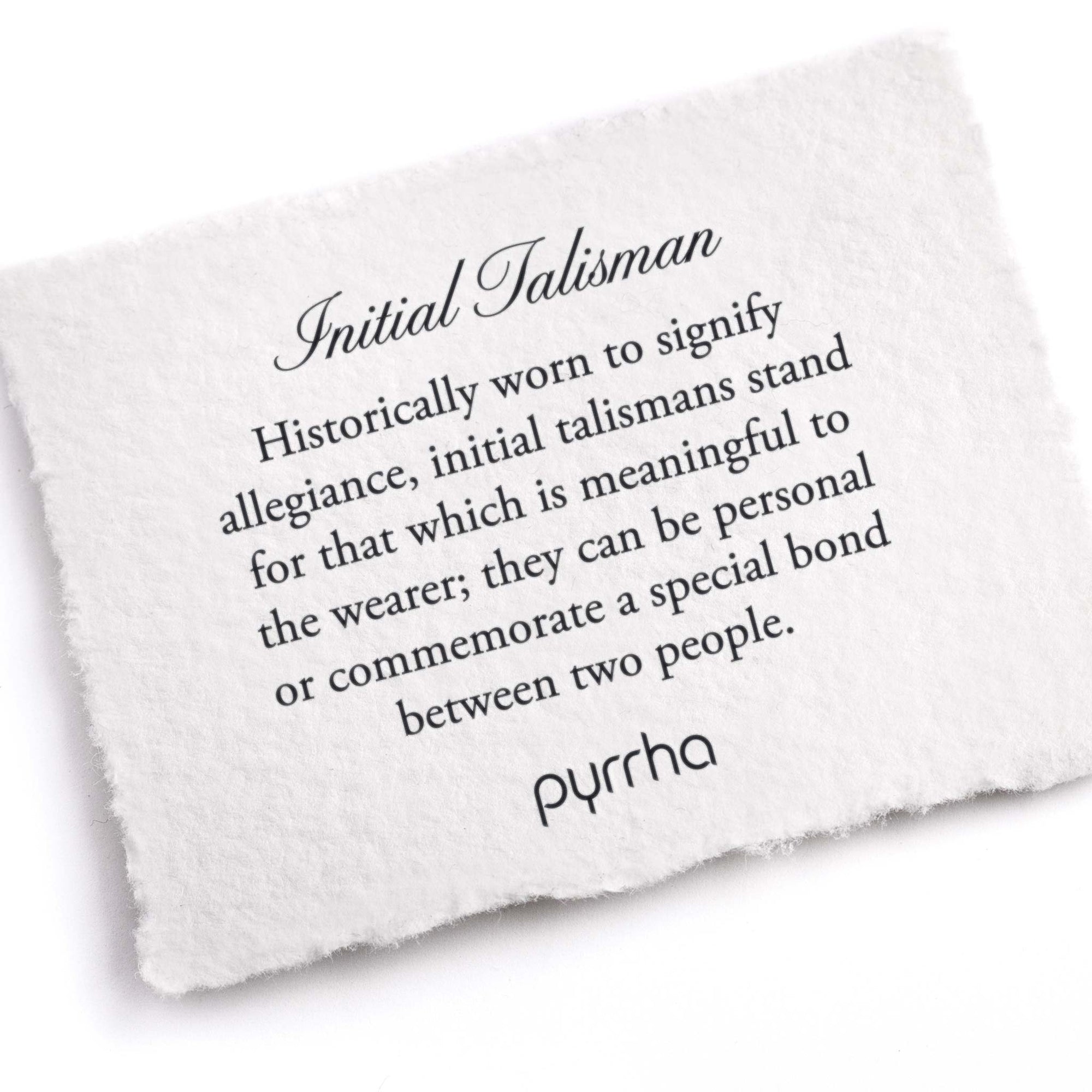 Initial U Talisman Necklace