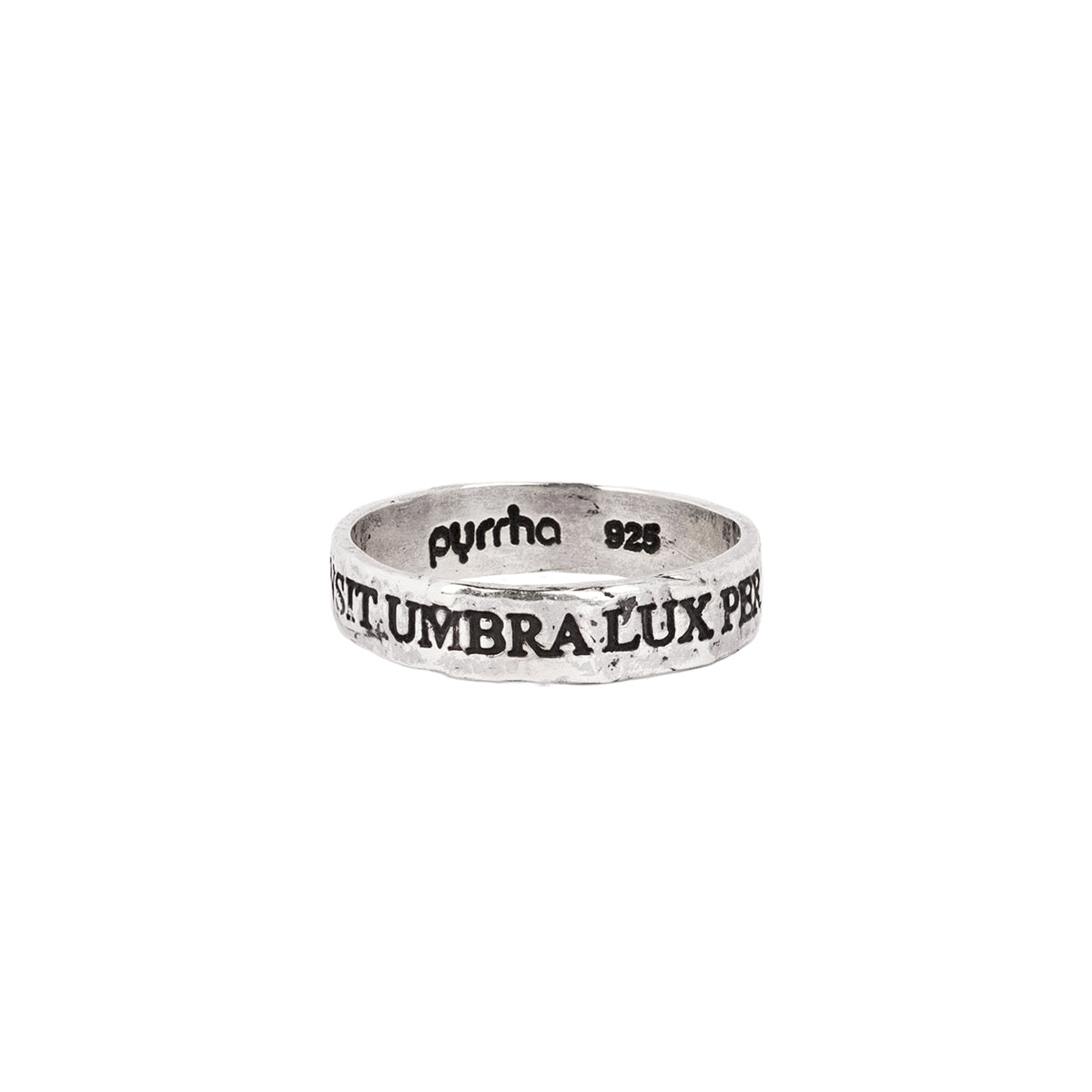 Latin Motto Band Rings